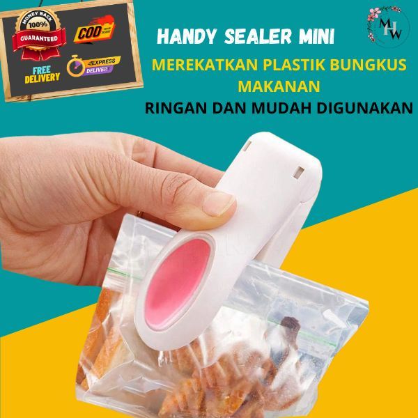 HAND SEALER Plastik Sealer Mini Seal Snack Sealing Alat perekat plastik ...