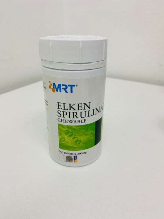 FREE SHIPPING! 100% Original ELKEN Spirulina Chewable 650 Tablets ...