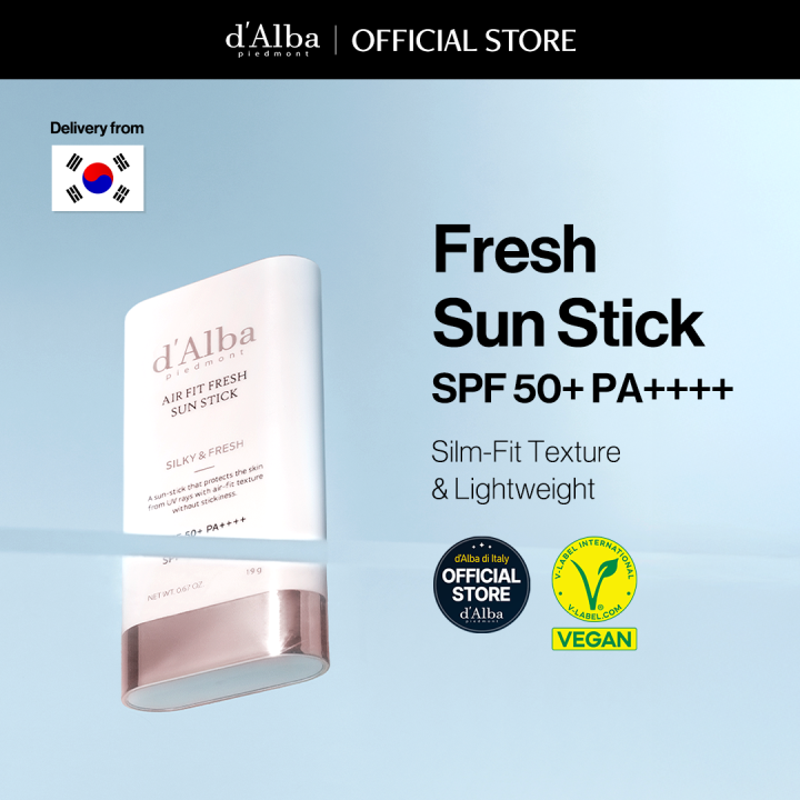 [D'ALBA OFFICIAL] Waterfull Air Fit Fresh Sun Stick 19g, Vegan, SPF 50 ...