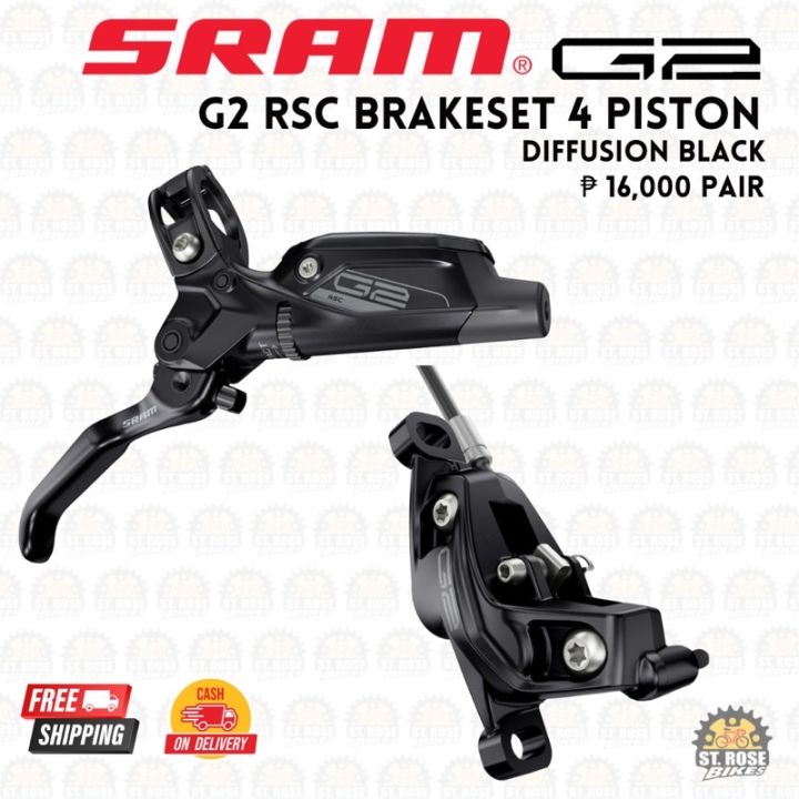 SRAM G2 RSC Brakeset 4 Piston Diffusion Black | Lazada PH
