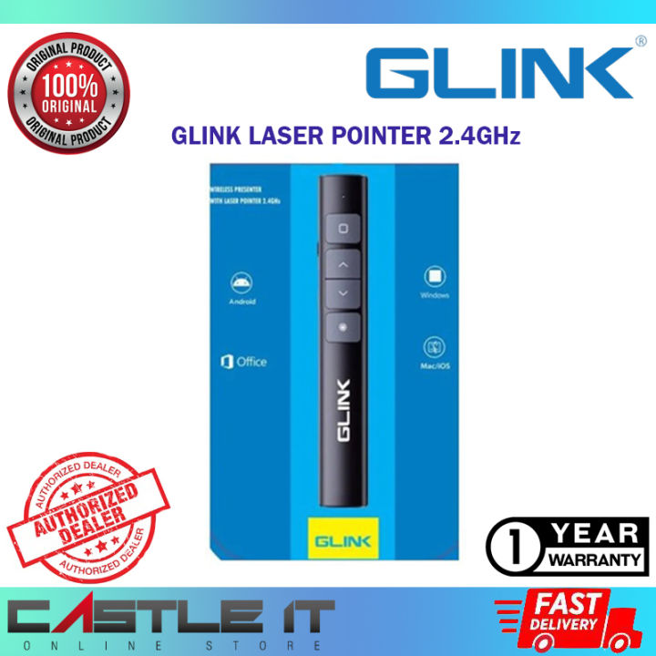 GLINK Wireless 2.4GHz Battery Remote Control for PowerPoint ...