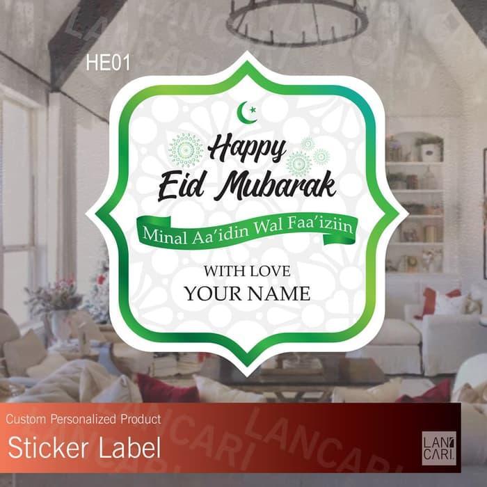 Stiker Label Lebaran ramadhan Hari Raya amplop custom snack sticker ...