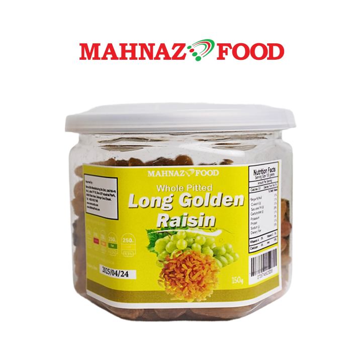 Mahnaz Food Whole Pitted Long Golden Raisin Premium Quality Natural ...