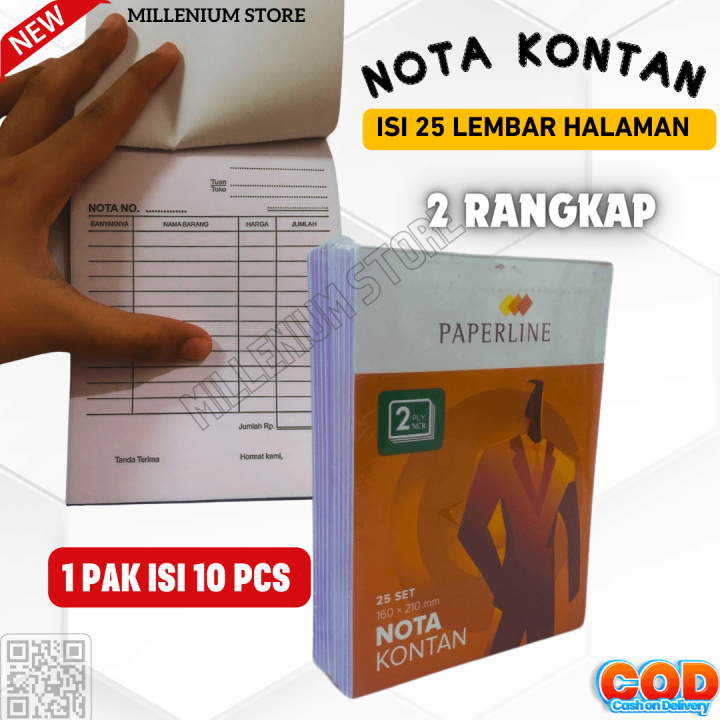 (PROMO HEMAT 1 PAK PAPERLINE ) Nota 2ply Kecil Paperline / Nota Kontan ...