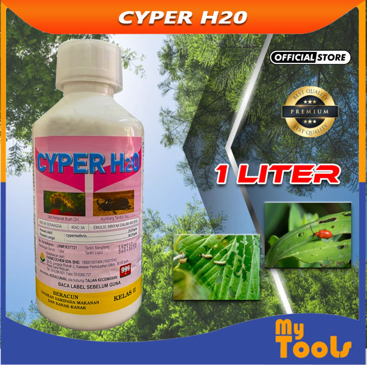 Cyper H20 Cypermethrin 1L Racun Ulat Pengorek Buah Dan Kumbang Tanduk ...
