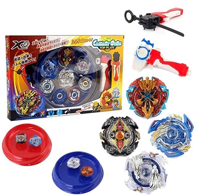 (4in1)Metal Assembled Gyro Box Set with Stadium Beyblade Toy For Kids ...
