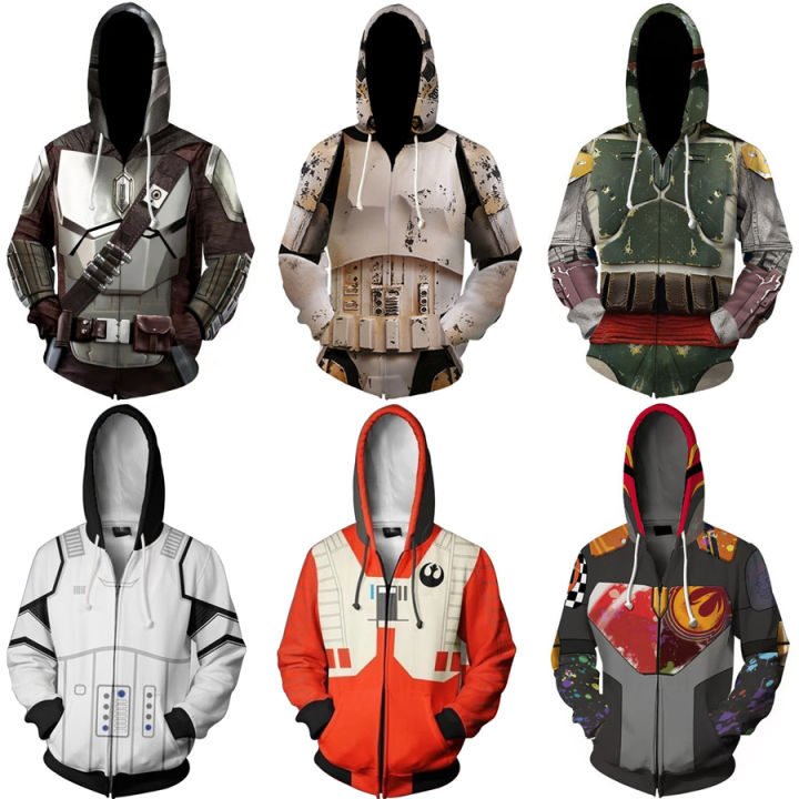 Star Wars Hoodie Darth Vader Jacket Stormtrooper X-wing Pilot Anakin ...