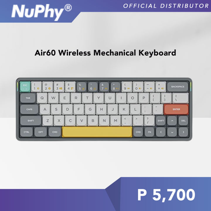 NuPhy® Air60 Wireless Mechanical Keyboard | Lazada PH