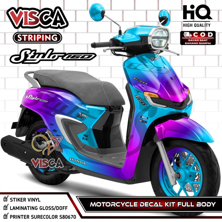 Stiker Striping Honda Stylo 160 Full Body Variasi Bunglon | Lazada ...