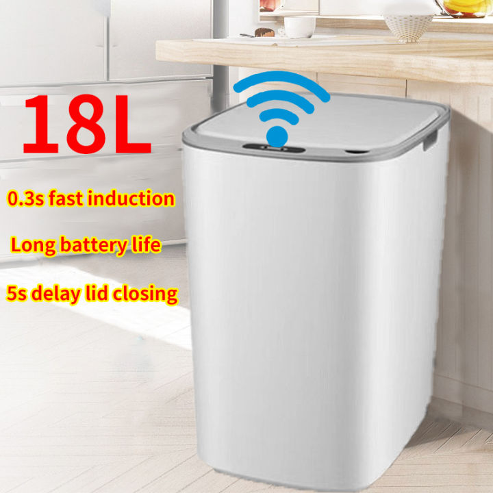 18L Smart Trash CanHousehold Intelligent Induction Automatic Touchless ... 18L Smart Trash CanHousehold Intelligent Induction Automatic Touchless ...