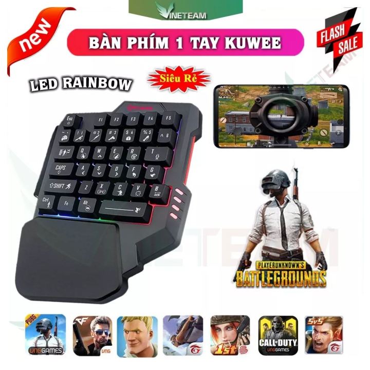 Bàn Phím 1 Tay Free Wolf KW1 - C91 Gaming Bàn Phím Cho PUBG OW LOL 35 ...