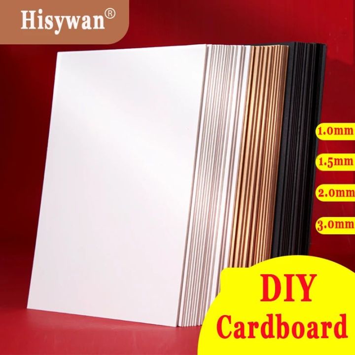 A4 A3 White Cardboard Handmade Hard Card Board 1 2 3MM Thick Craft Paper DIY Model Cardstock ...