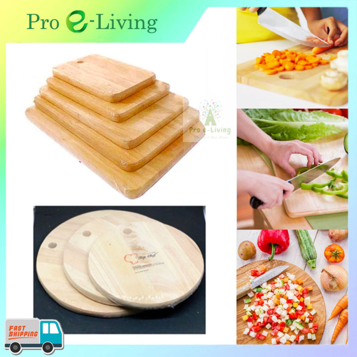 Wooden Cutting Board Rectangular & Round Chopping Board /Wooden Cutting ...