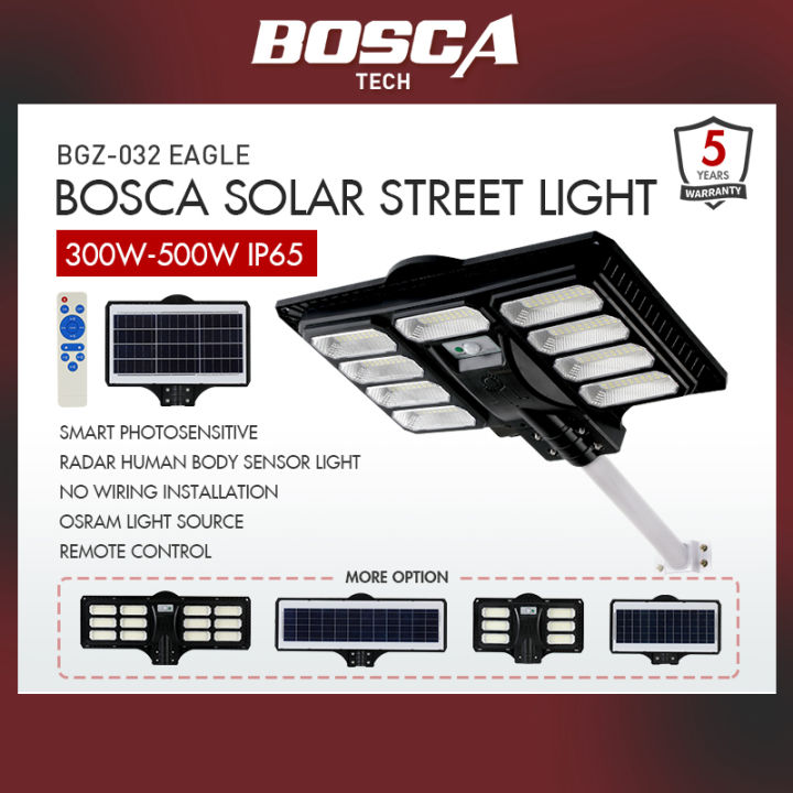 BOSCA Eagle LED Solar Street Light BGZ-032 300W 400W 500W IP65 5 YEARS ...