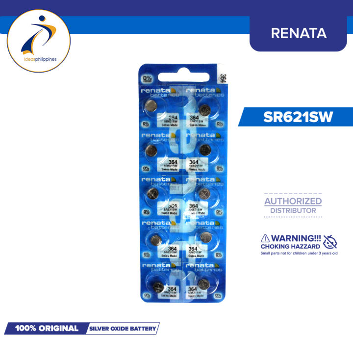 Renata 364 (SR621SW) Watch Batteries Pack of 10 | Lazada PH