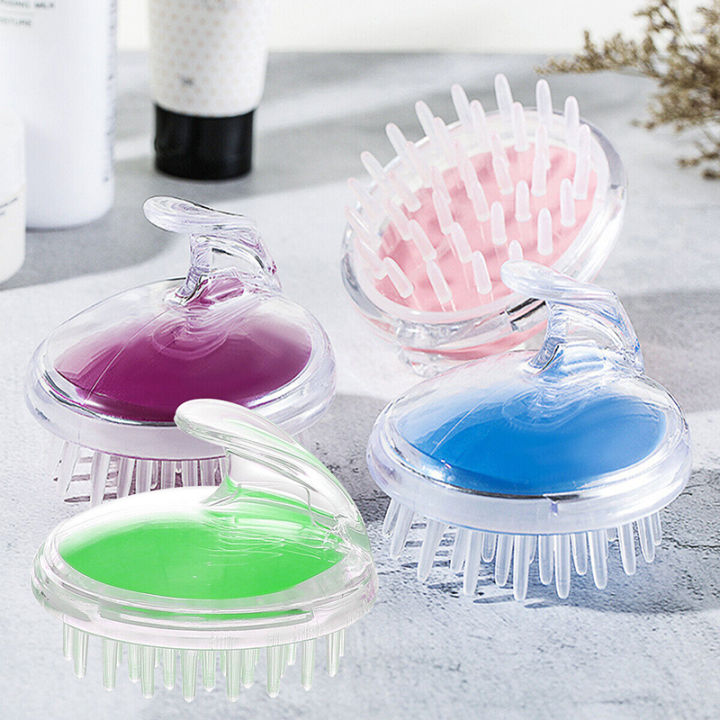 【YIDEA HONGKONG】Soft Silicone Hair Scalp Massager Brush Comb Anti ...