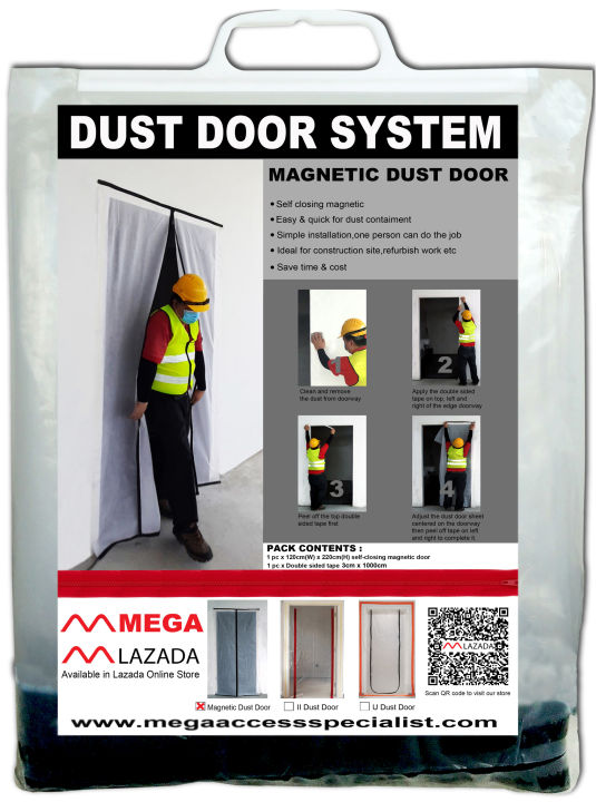 Magnetic Dust Door System- Auto self-closing (Dust Door Barrier ...