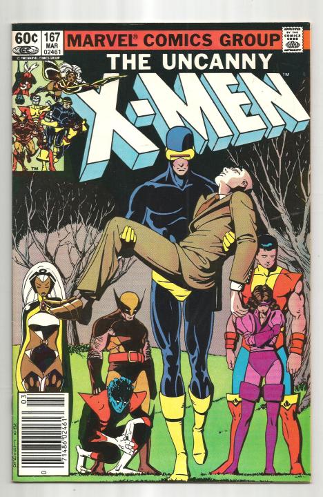 Uncanny X Men 167 by Marve l Comic Book Printed 1983 Comic BOOK ...