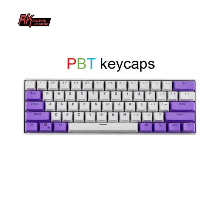 Royal Kludge RK61/GK61/Ajazz Doubleshot PBT Ansi Layout MX Mechanical ...