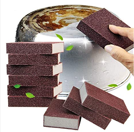 1pc Carborundum Sponge, Nano Emery Sponges Pot Clean Brush Rust Eraser ...