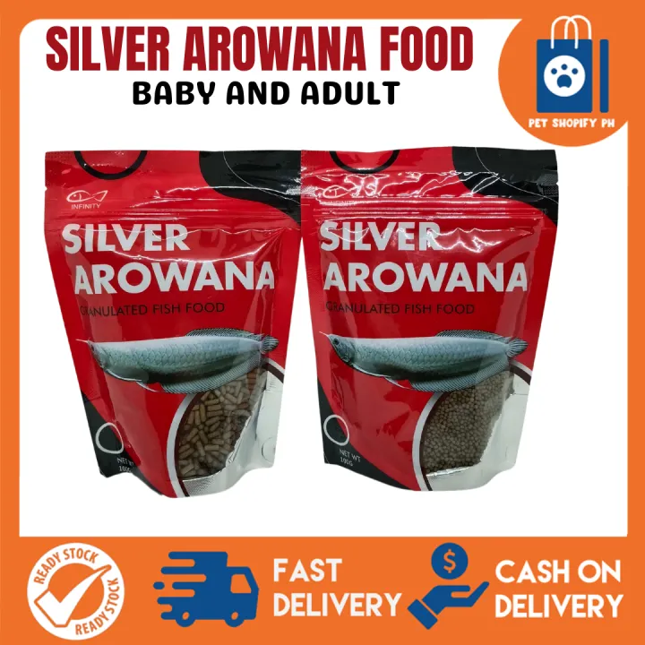 Infinity Silver Arowana Food Granulated Pellets 100g Arowana Feeds with ...