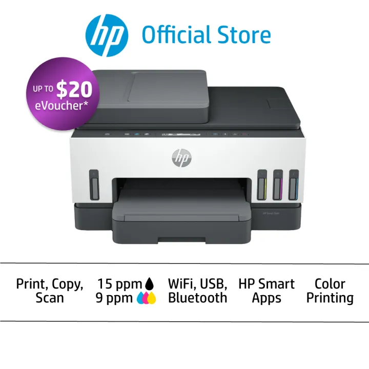 HP Smart Ink Tank 750 Wireless All-in-One Color Inkjet Printer - Print ...