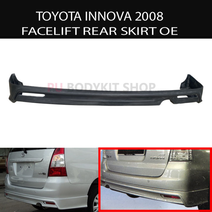 PU2233 TOYOTA INNOVA 2008 FACELIFT REAR SKIRT OE POLYURETHANE SKIRT LIP ...
