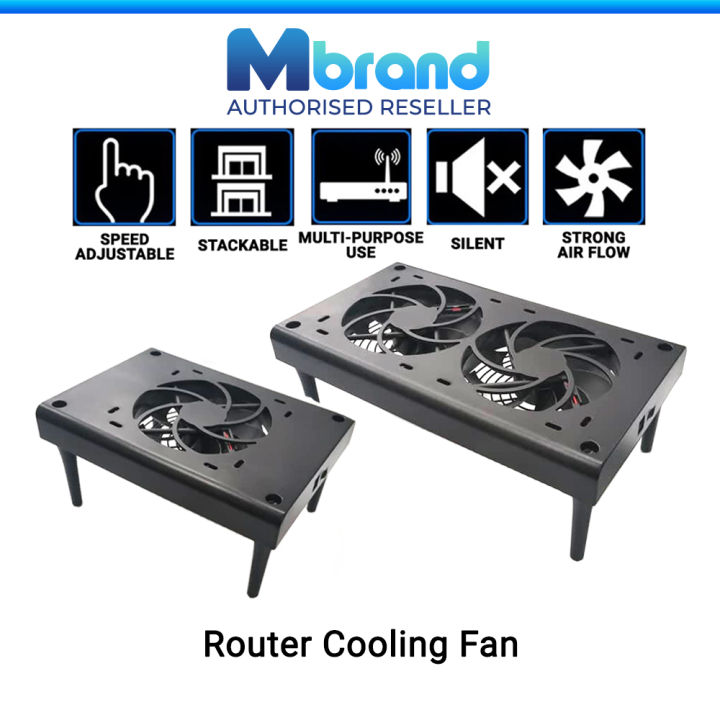 Single 22cm & Dual Fan 29cm 1900RPM Router TV Box Stackable Cooling USB ...