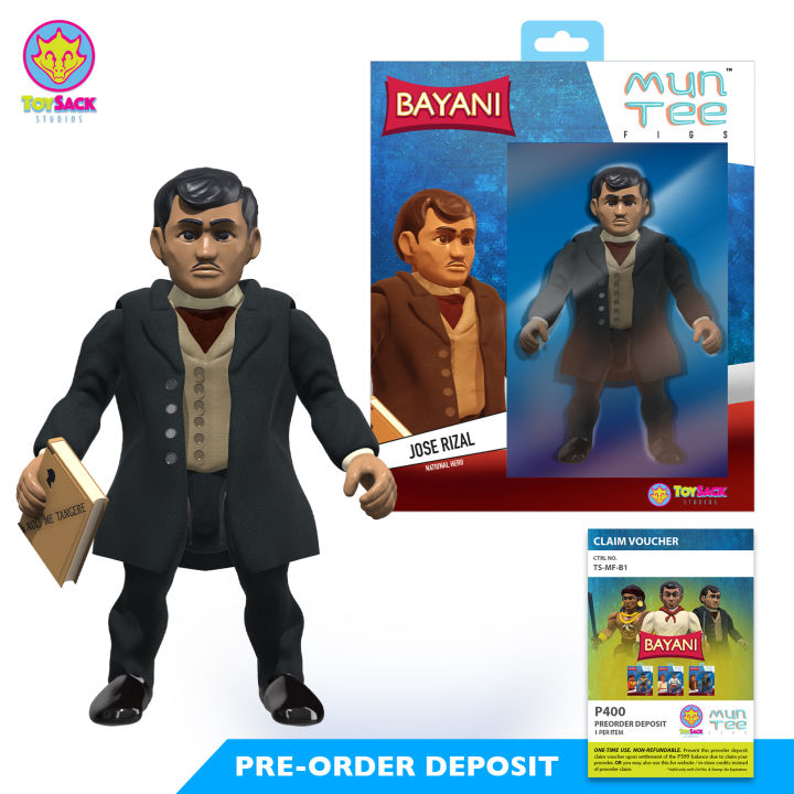 JOSE RIZAL - PRE-ORDER VOUCHER, BAYANI 3.5" SCALE FIGURE, MUNTEE FIGS ...