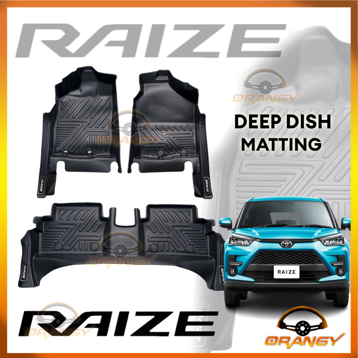 Toyota Raize 2022 to 2024 OEM 9D WITH EXTENSION Deep Dish Matting 2023 ...