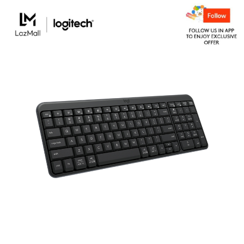 Logitech K250 Compact Wireless Keyboard - Graphite | Lazada Singapore