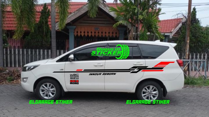 Stiker mobil toyota innova reborn stiker list body mobil innova cutting ...