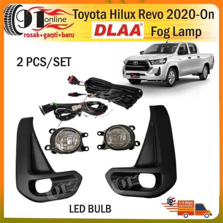 Toyota Hilux Revo 2020-2021 (LED) DLAA Front Fog Lights Car Styling ...
