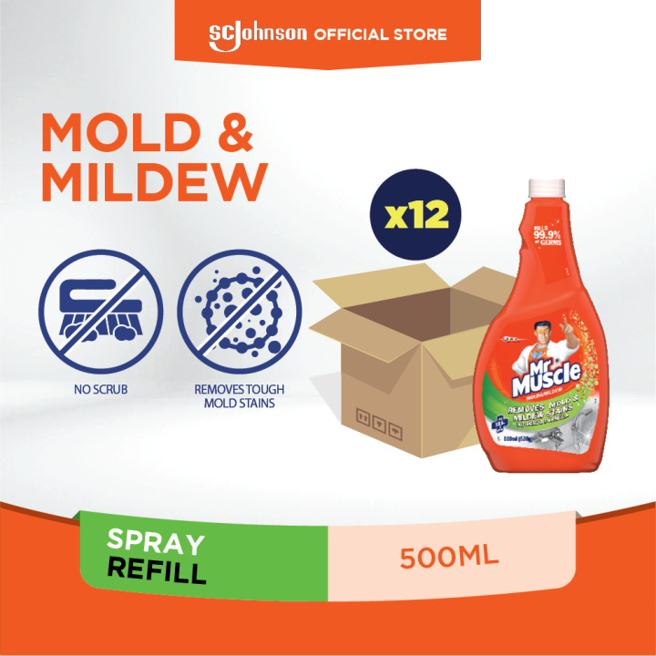 [Carton] Mr Muscle Mold Mildew Refill (500ml) x12units | Lazada