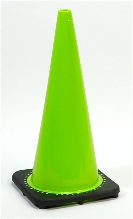 Traffic Cone 28 High Safety Barrier Rubberized Reflective Black Base ...