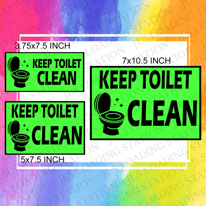 KEEP TOILET CLEAN (LAMINATED/PVC) SIGNAGE | Lazada PH