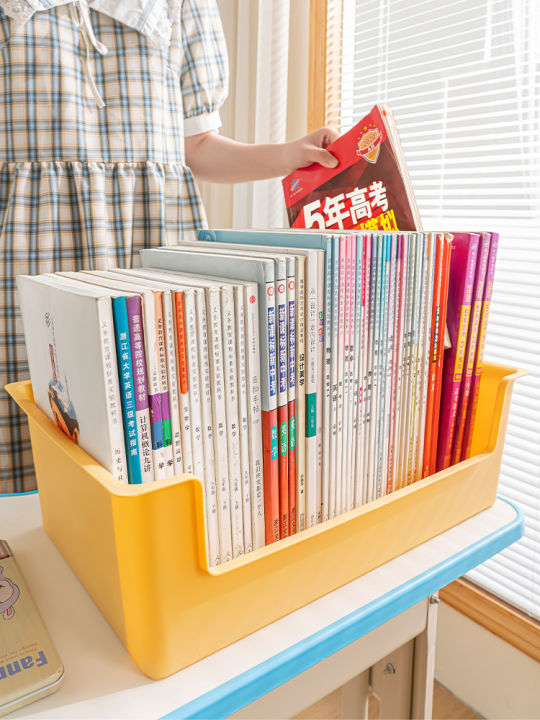 Student classroom book box with pulley movable book bag storage box ...