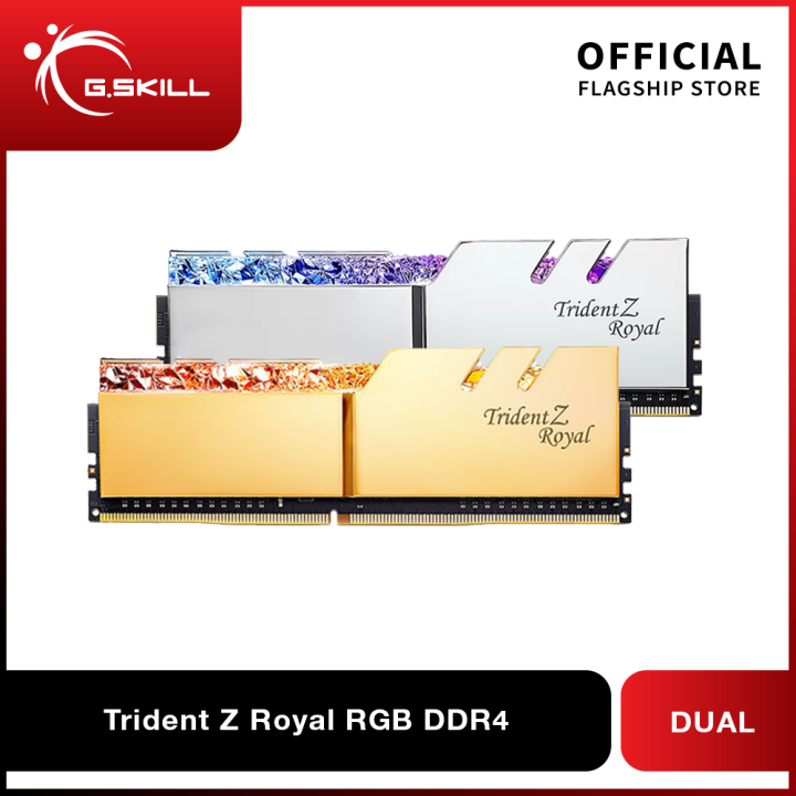 G.Skill Trident Z Royal RGB 16GB/32GB DDR4 3600MHz DRAM Intel XMP 2.0 ...