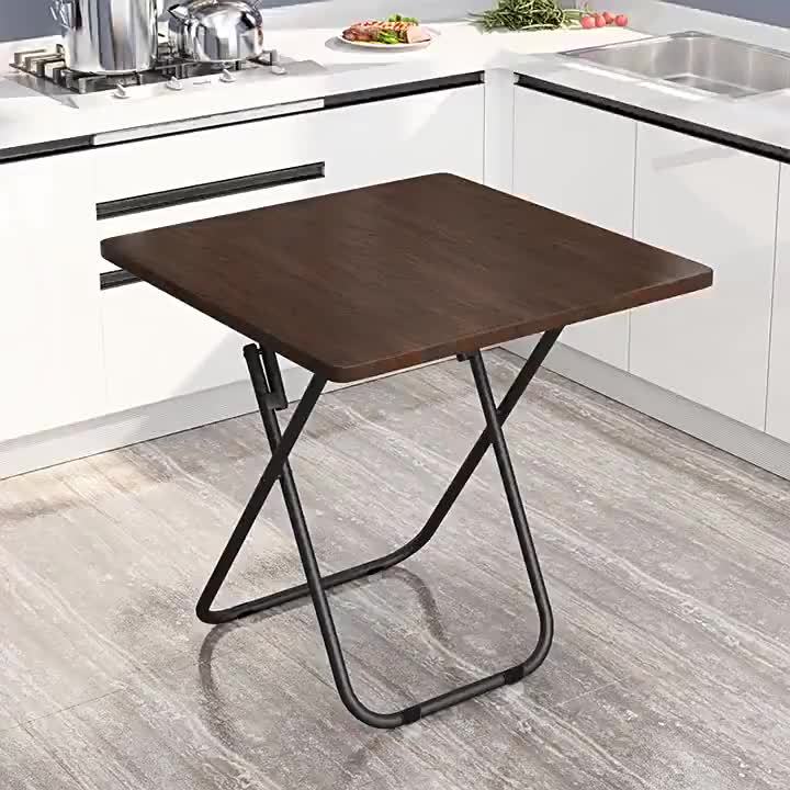 LZD Foldable Table Household Eating Small Square Dining Table Simple ...