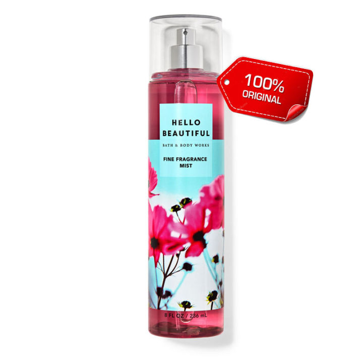 BBW HELLO BEAUTIFUL Fine Fragrance Mist 8 fl oz / 236 mL Bath and Body ...