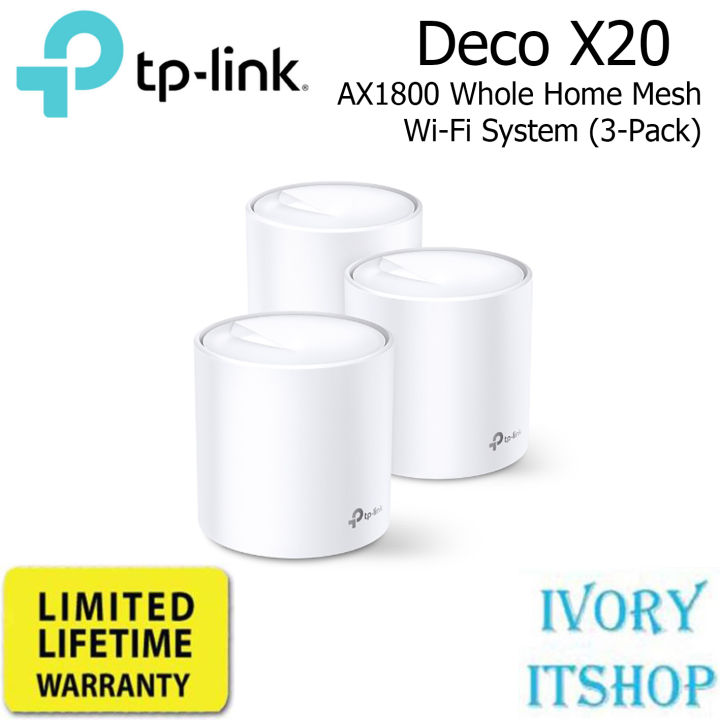 TP-LINK Deco X20 AX1800 Whole Home Mesh Wi-Fi System Pack 3 | Lazada.co.th