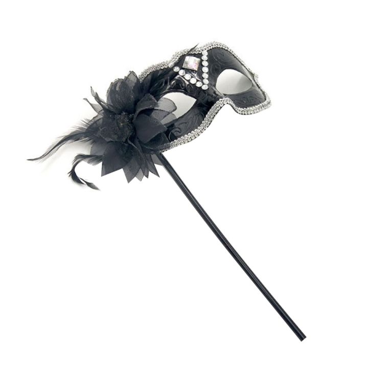 Eye Mask with Handle for Fancy Dress Halloween Face Covers Cosplay ...