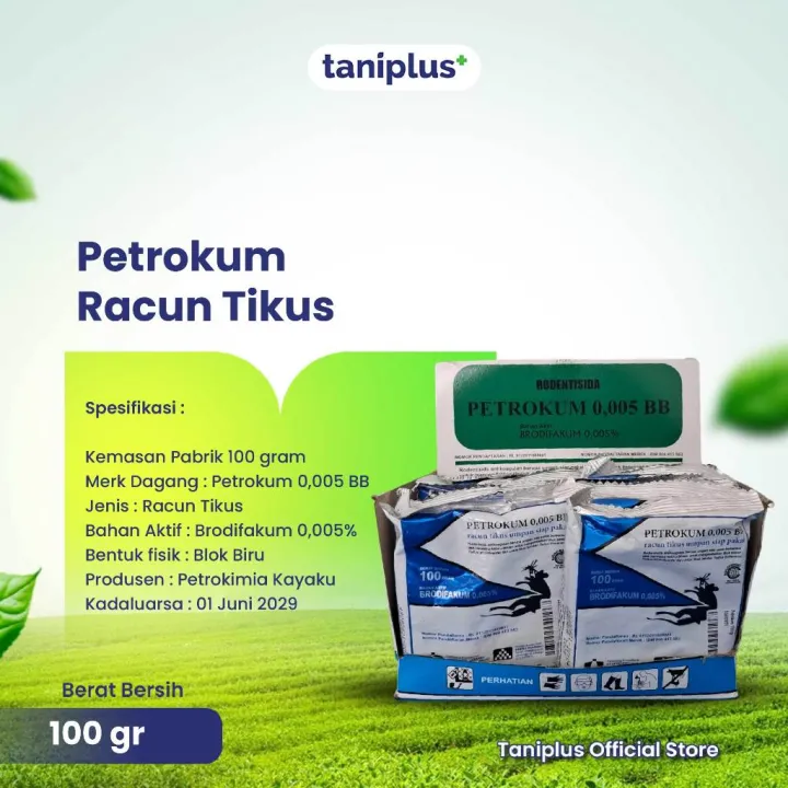 Petrokum Racun Tikus 100 gr - Pestisida dan Kimia Lain | Lazada Indonesia