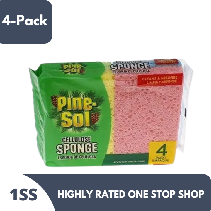 Pine-Sol Cellulose Sponge 4-Pack | Lazada PH