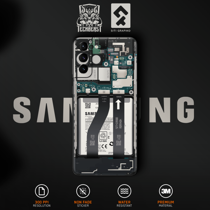 3M Teardown Samsung S21 / S21+ / S21 Ultra 5G Skin Vinyl Techbeast x Siti Grapiko Ultra HD COD ...