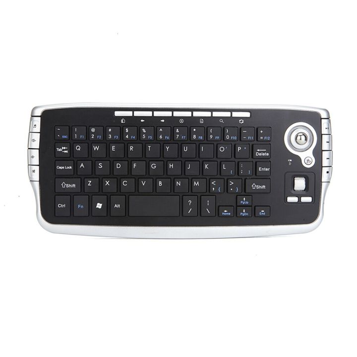 JOMAA Mini 2.4G Wireless Keyboard Trackball Air Mouse 1200dpi Function ...