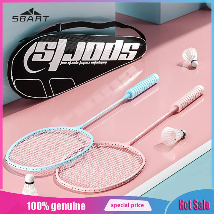 SBART Vợt Cầu Lông Đôi Bộ vợt dành cho người lớn chống đàn hồi cao giá trị cao bọt xử lý Vợt cầu ...