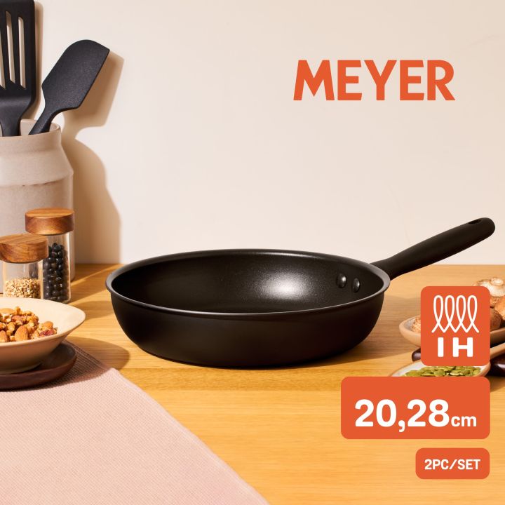 MEYER MIDNIGHT ชุดกระทะทอด hard-anodize ขนาด 20, 28 ซม. จับคู่ 2 ชิ้น ...