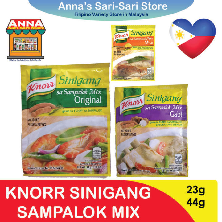 KNORR SINIGANG SA SAMPALOK (TAMARIND SOUP) Original, Gabi, & Miso | Lazada