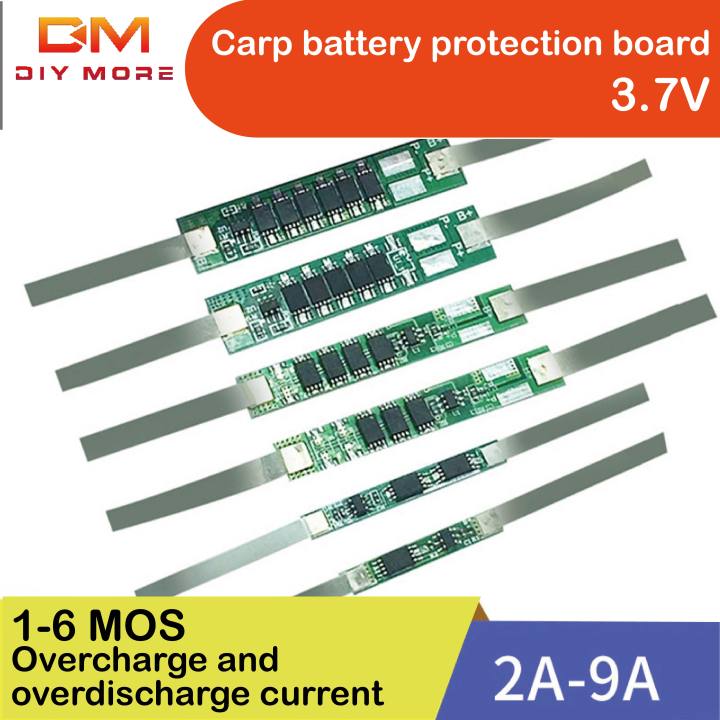 Diymore 1S 3.7V 2A/3A/4.5A/6A/7.5A/9A Bms 18650 Lithium Ba-ttery, Lithium Ion Ba-ttery Charging ...